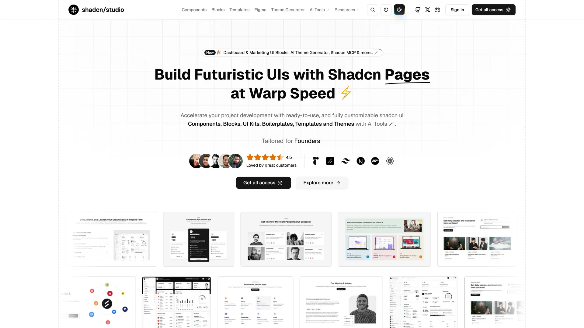 Shadcn Studio - Free React Nextjs Template