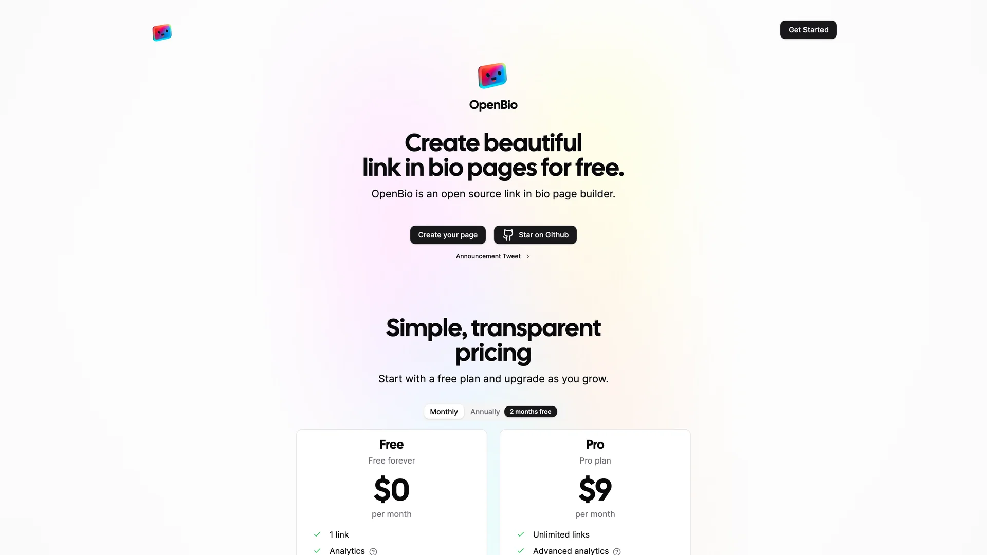 OpenBio — Free Nextjs Template